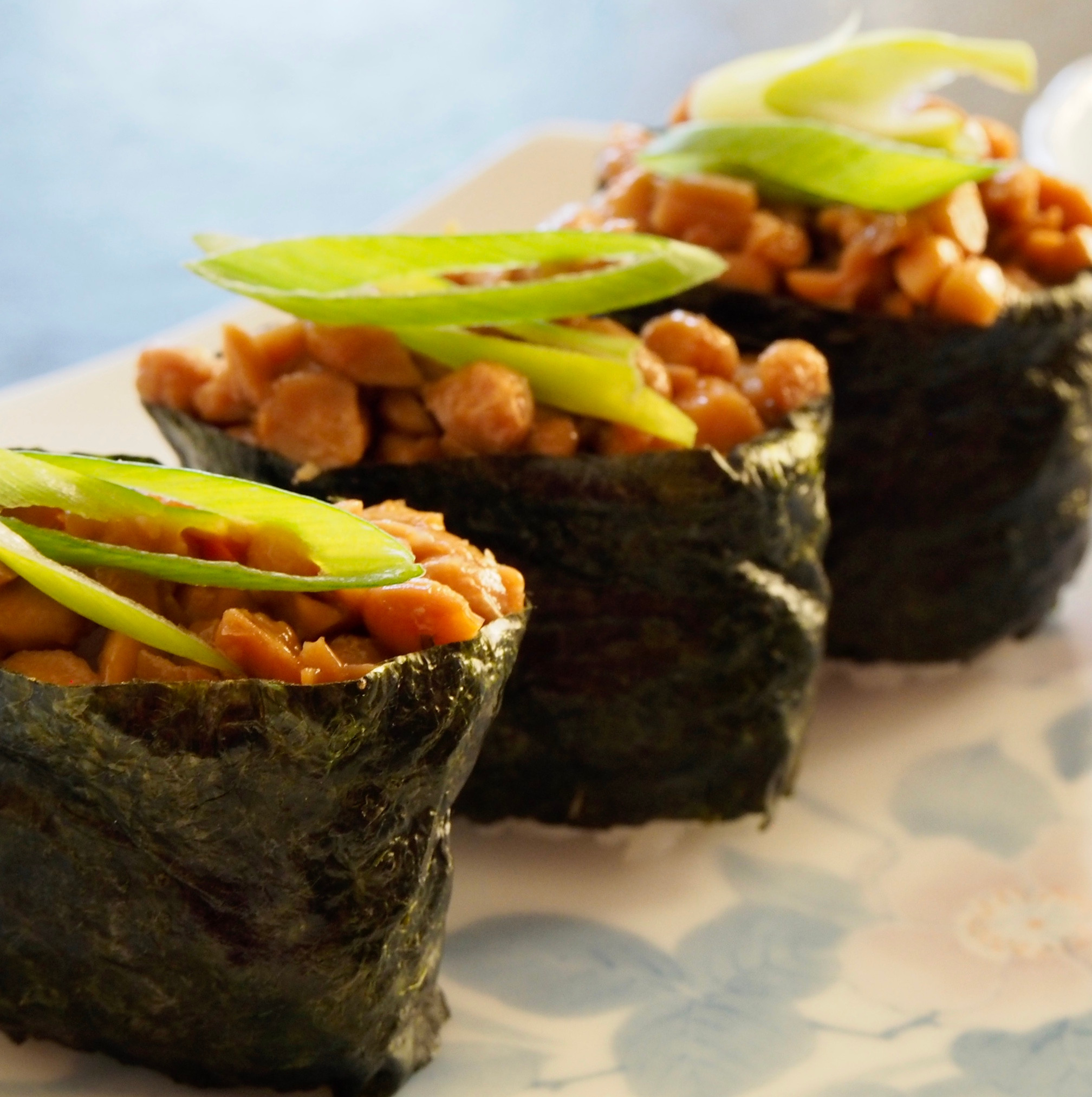 Natto Battleship Rolls| kurumicooks Japanese Home Cooking